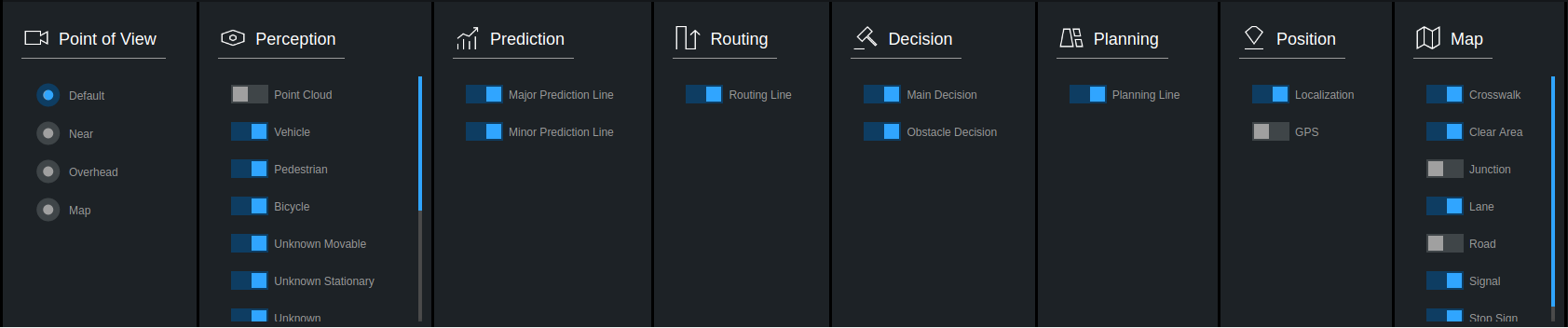 Dreamview功能介绍_Apollo开发者社区