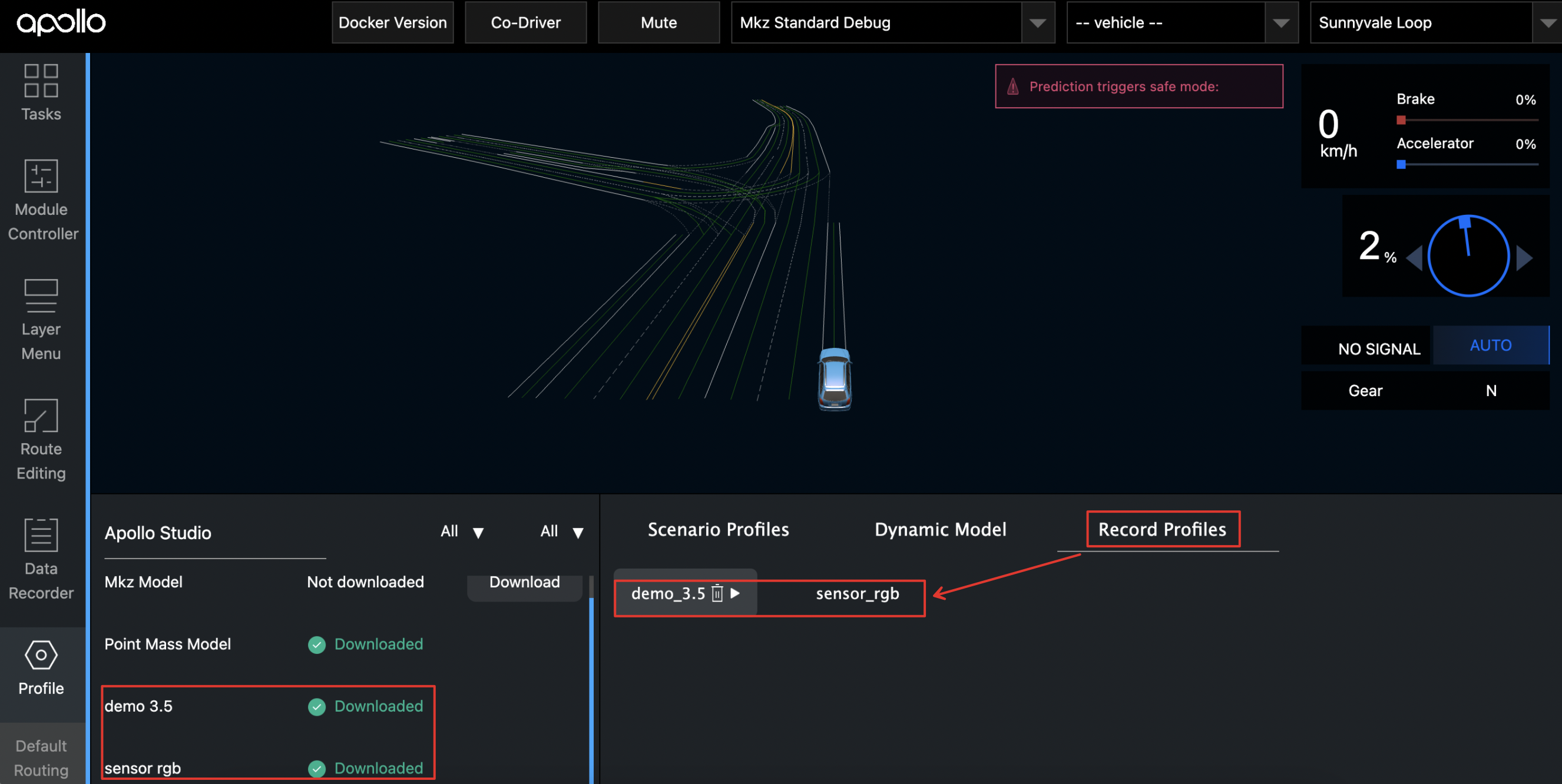 Dreamview动力学模型&数据包使用说说明_Apollo开发者社区